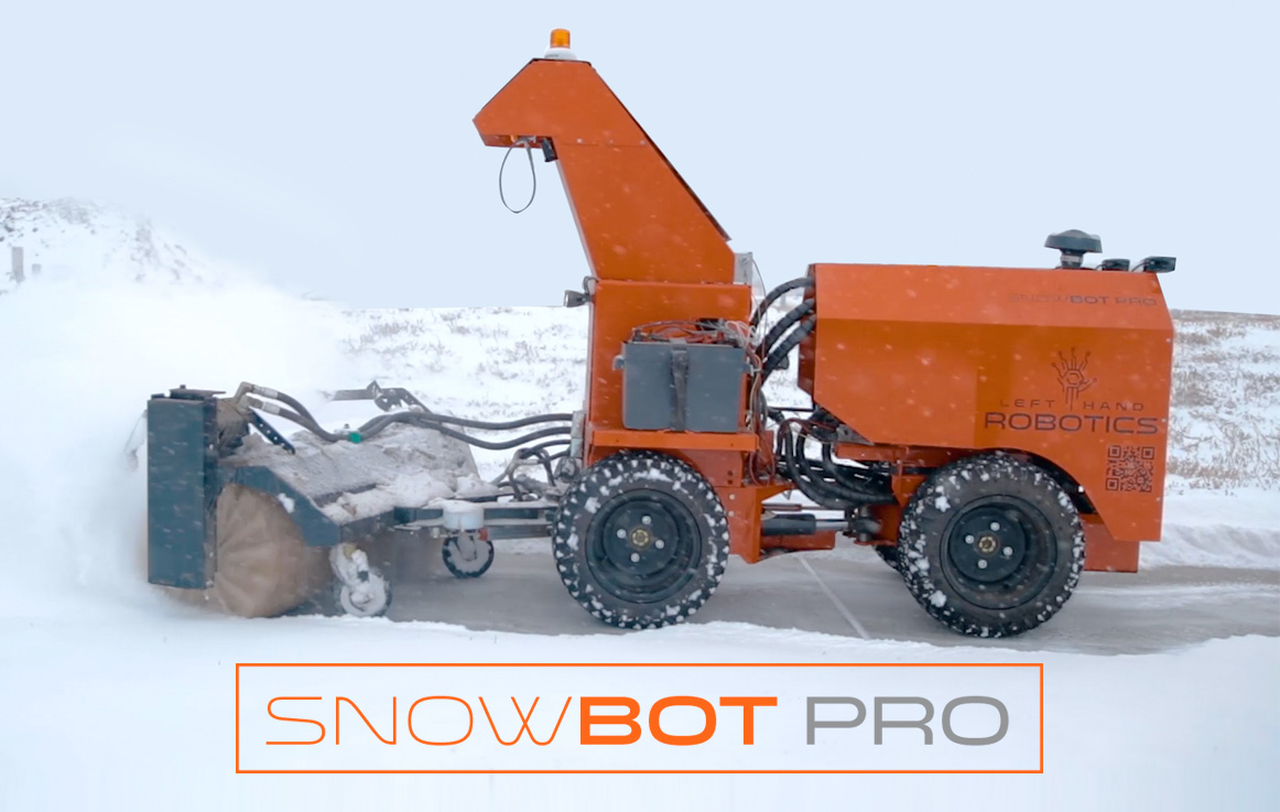 World’s First Self-driving, Commercial-class Snow Clearing Robot from Left Hand Robotics ...